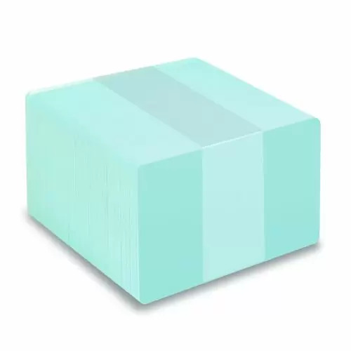 Light Blue Blank Plastic PVC CR80 Card