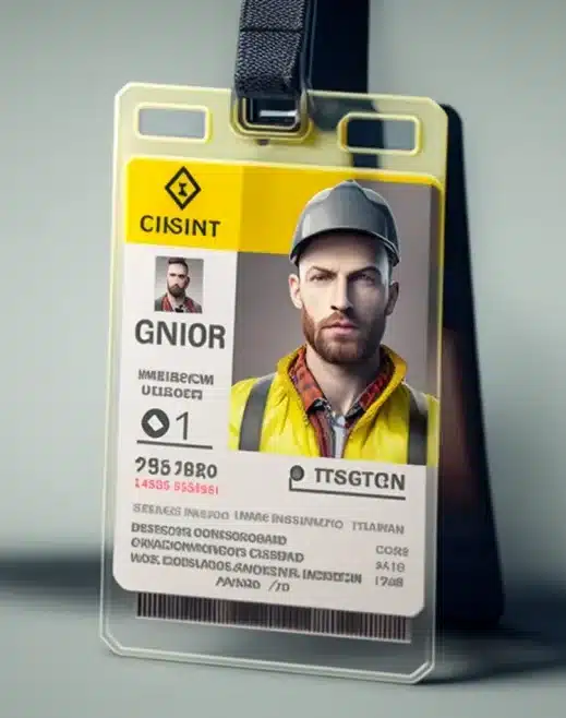 Construction ID Card Design - Advanced Card Bureau Ltd